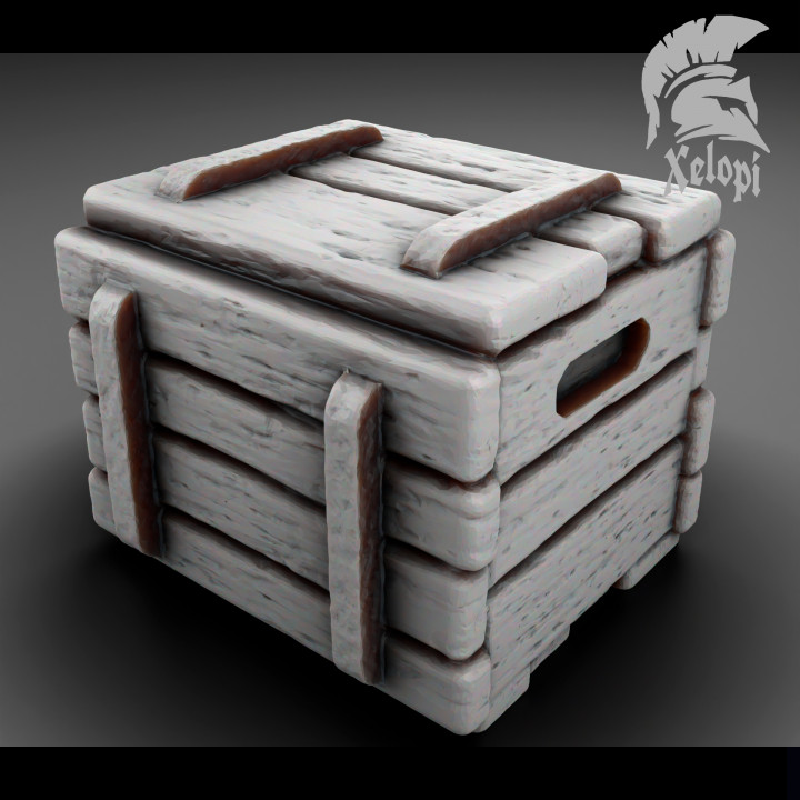 3D Printable Medieval props | STL | 28mm |32mm |75mm by Creator