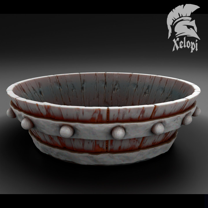 3D Printable Medieval props | STL | 28mm |32mm |75mm by Creator