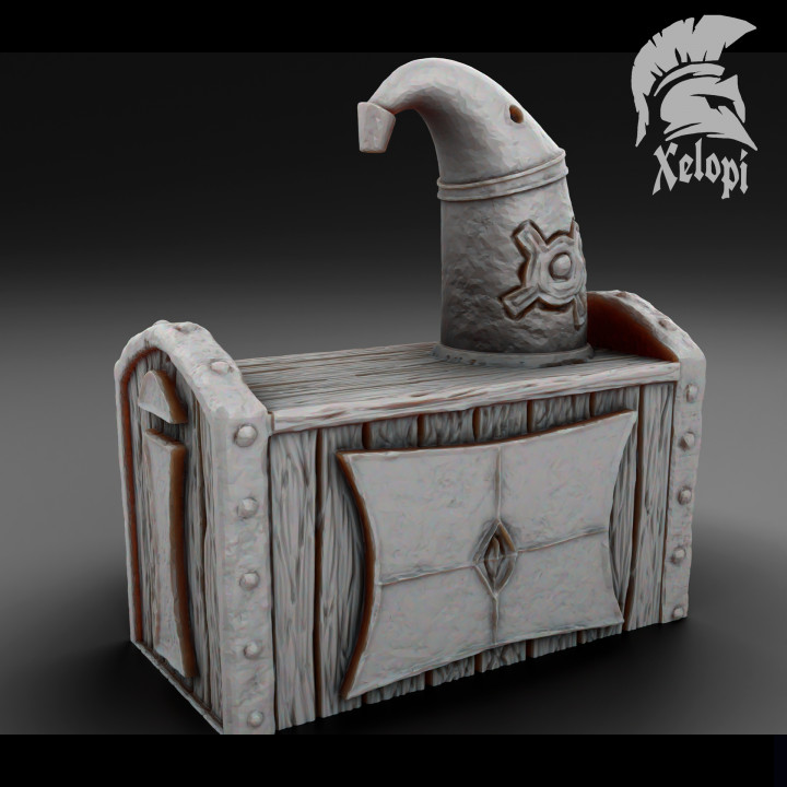 3D Printable Medieval props | STL | 28mm |32mm |75mm by Creator