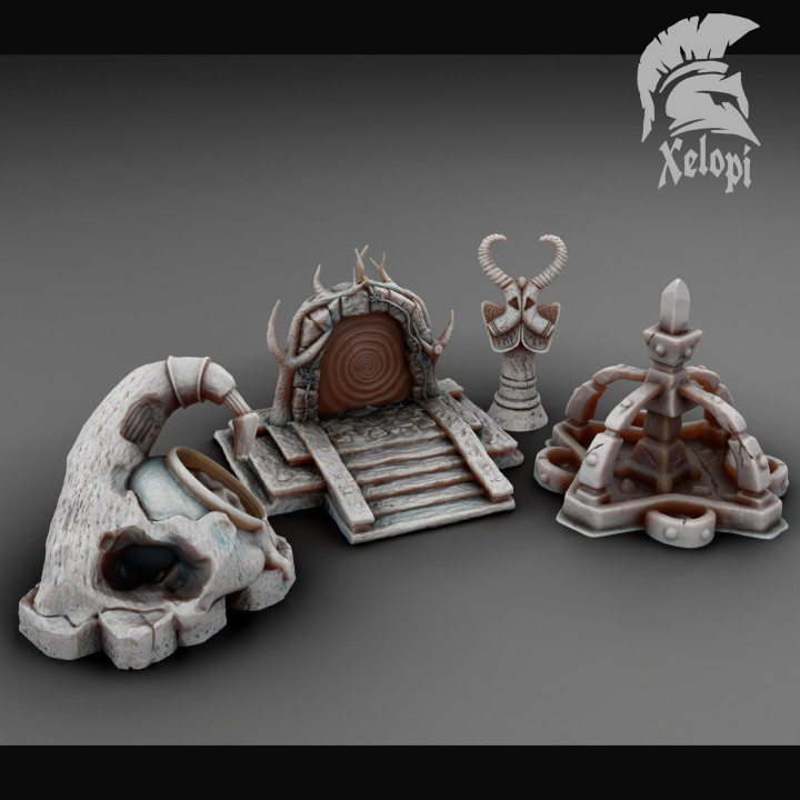 3D Printable Medieval props | STL | 28mm |32mm |75mm by Creator