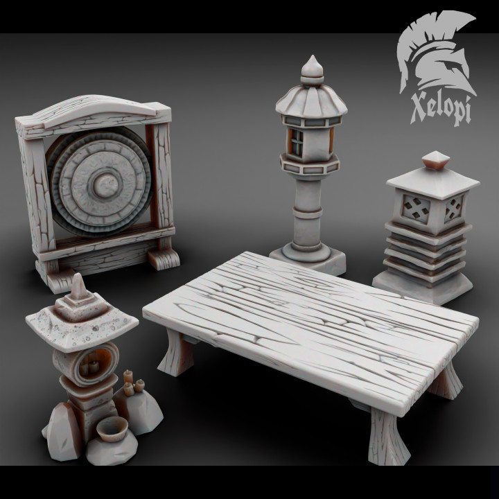 3D Printable Medieval props | STL | 28mm |32mm |75mm by Creator