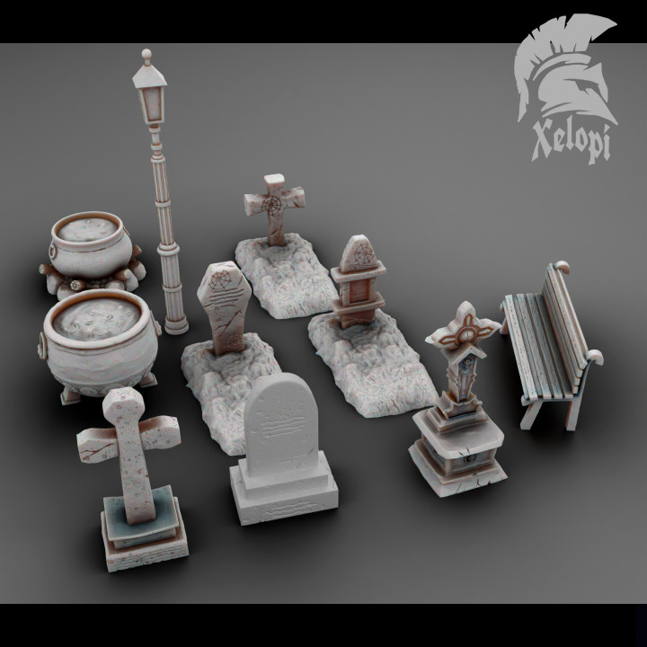 3D Printable Medieval props | STL | 28mm |32mm |75mm by Creator