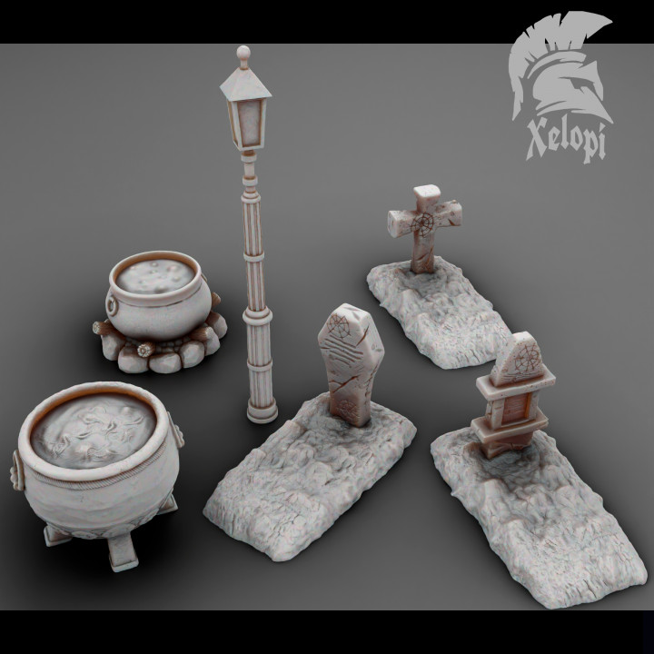 3D Printable Medieval props | STL | 28mm |32mm |75mm by Creator