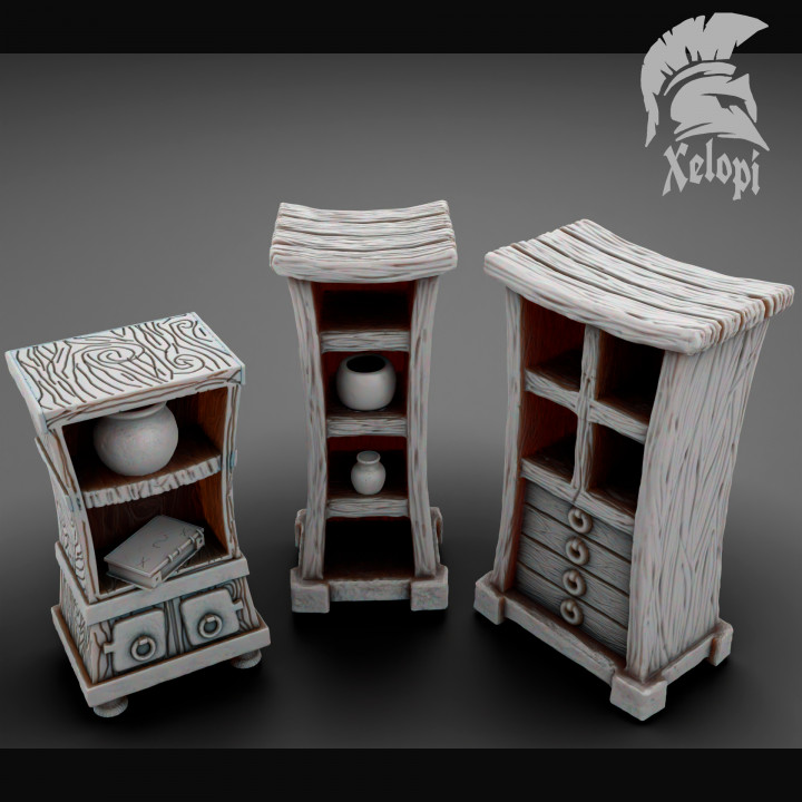 3D Printable Medieval props | STL | 28mm |32mm |75mm by Creator