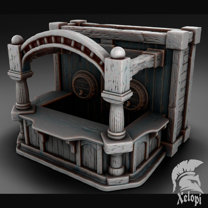 3D Printable Medieval props | STL | 28mm |32mm |75mm by Creator