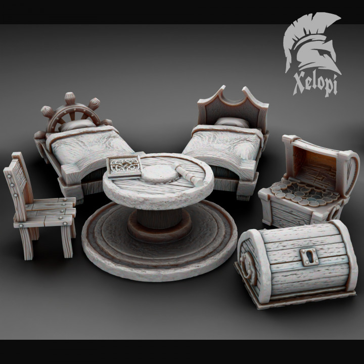 3D Printable Medieval props | STL | 28mm |32mm |75mm by Creator
