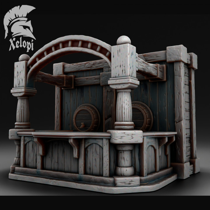 3D Printable Medieval props | STL | 28mm |32mm |75mm by Creator