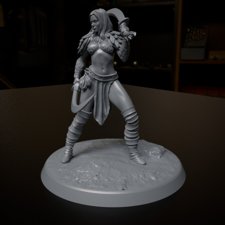 3D Printable Female Elf Ranger Hunter by Atlas Studios