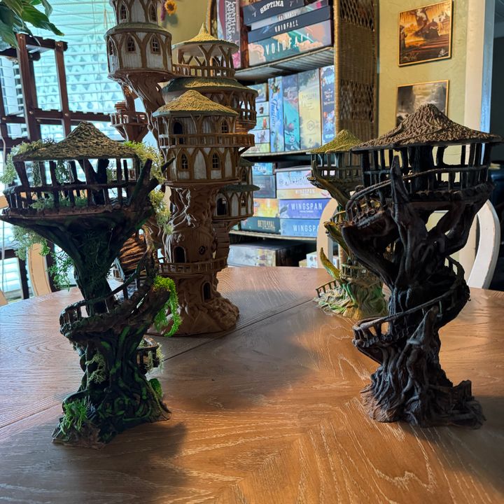 3D Print of Grand Treehouse - Tabletop Terrain - 28 MM by Dustjacketreviews