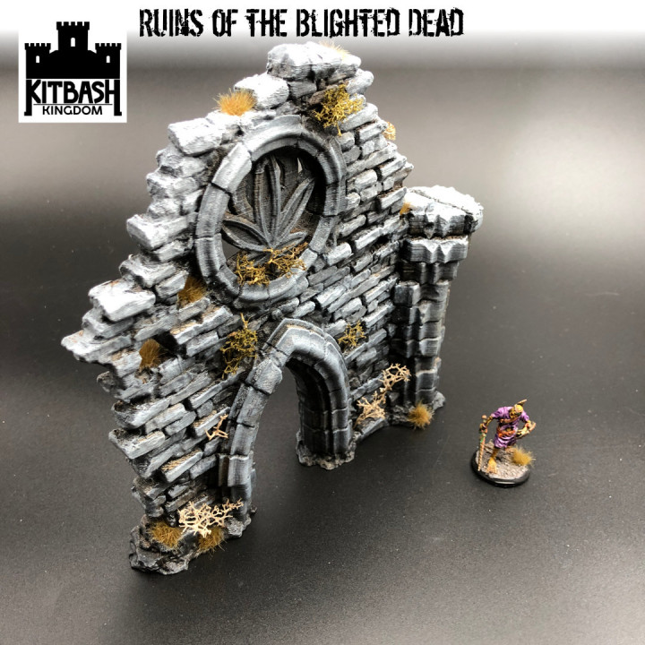 3D Printable Ruins of the Blighted Dead - Scenery by kitbash kingdom
