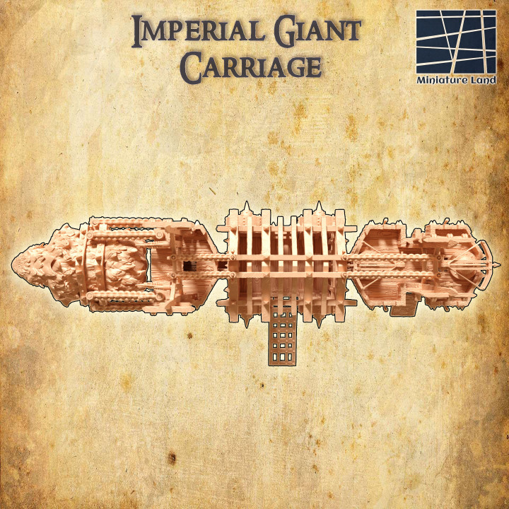 3D Printable Giant Prison Cart - Tabletop Terrain - 28 MM by MiniatureLand