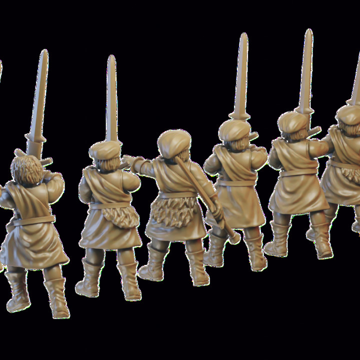 3D Printable Slavia Highlanders miniatures (32mm, modular) by Juhász ...