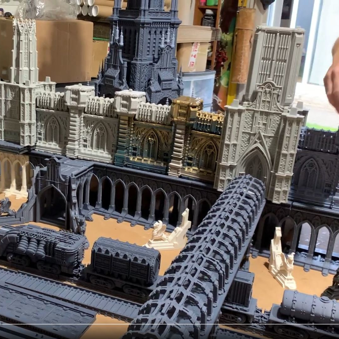 3D Printable GrimDark Terrain (Essential Pack) by TrigonumVR