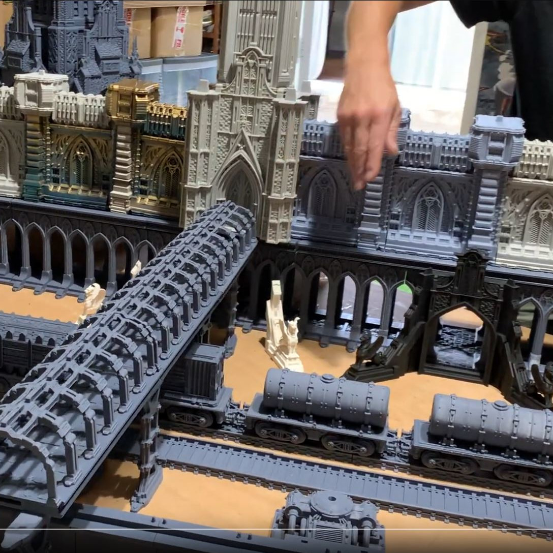 3D Printable GrimDark Terrain (Essential Pack) by TrigonumVR