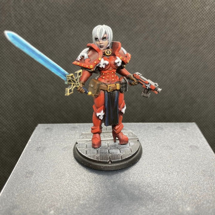 3D Print of PRE-SUPPORTED Monja 10 - 32mm - DnD by TyrantSparda