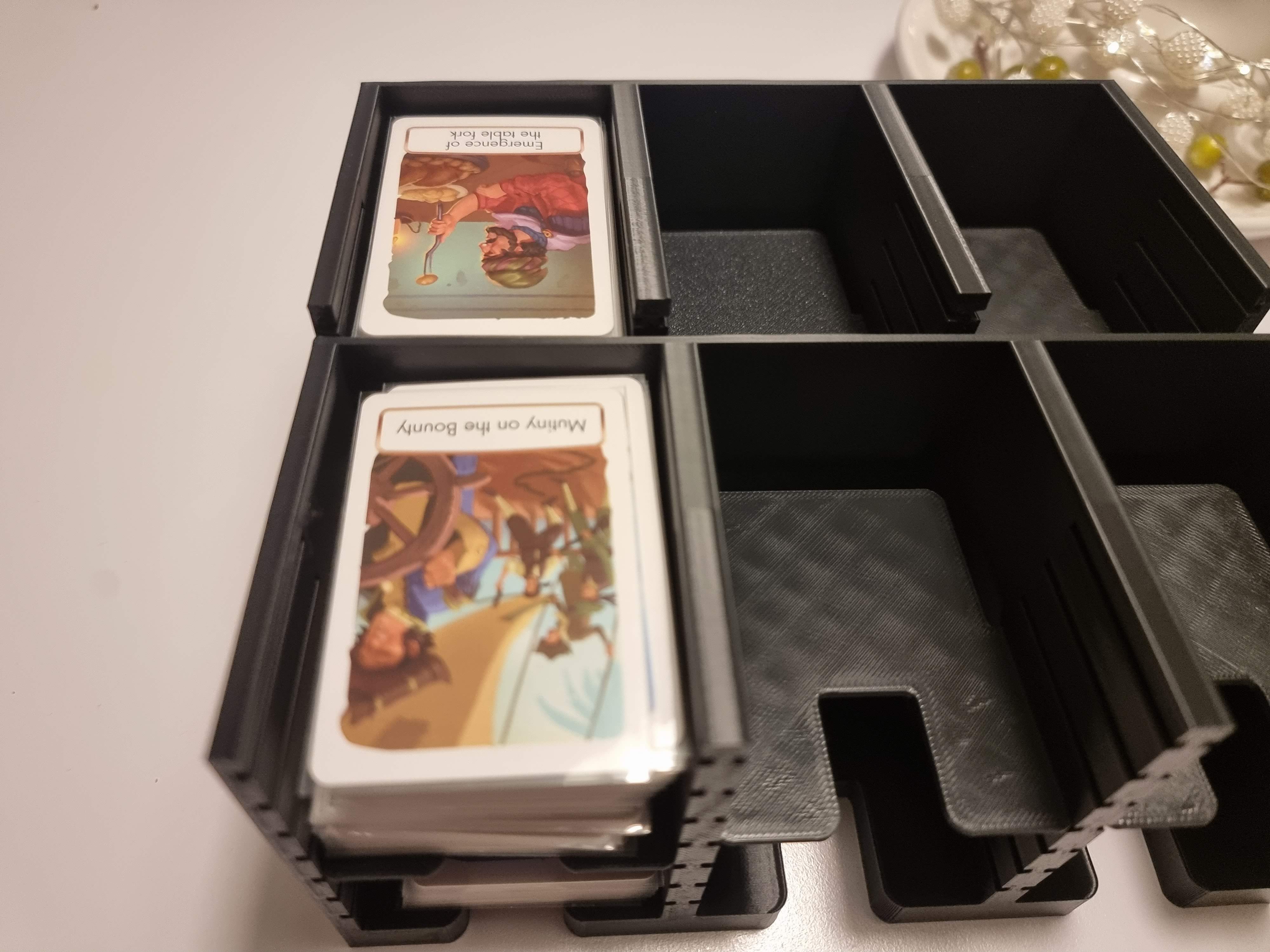 3D Printable Deluxe Card Organizer - Anysize - All cards! by Svend Feldt