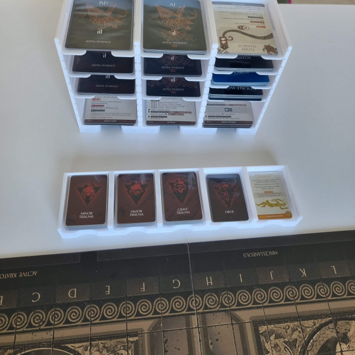 3D Printable Deluxe Card Organizer - Anysize - All cards! by Svend Feldt