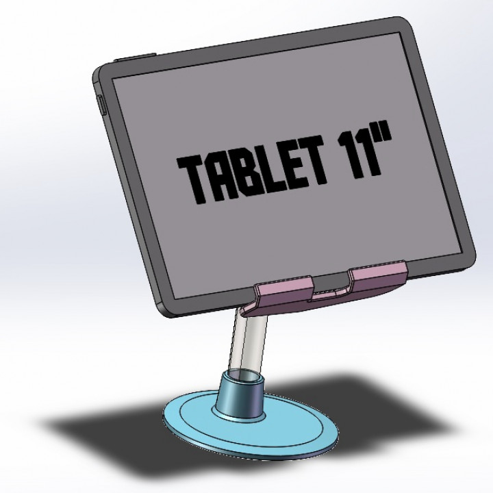 3D Printable Adjustable Tablet Stand by MING