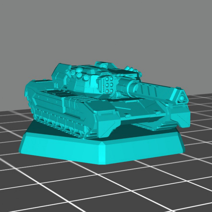 3D Printable Rommel tank (Gauss) by Carl Woodhall