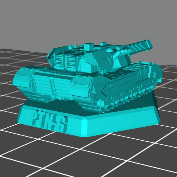 3D Printable Rommel tank (Gauss) by Carl Woodhall