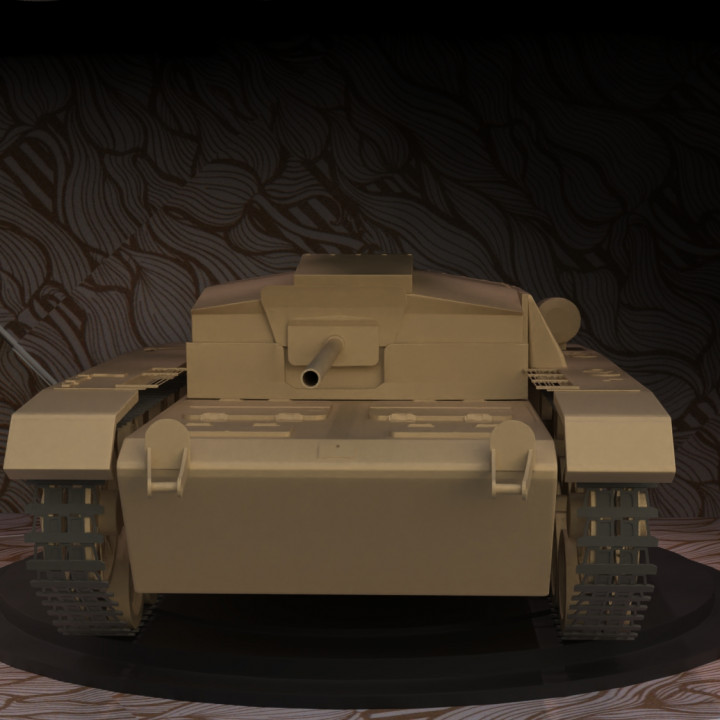 3D Printable Stug III Tank by saurabh sharma