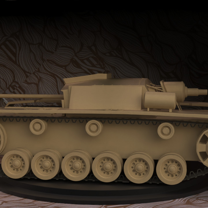3D Printable Stug III Tank by saurabh sharma