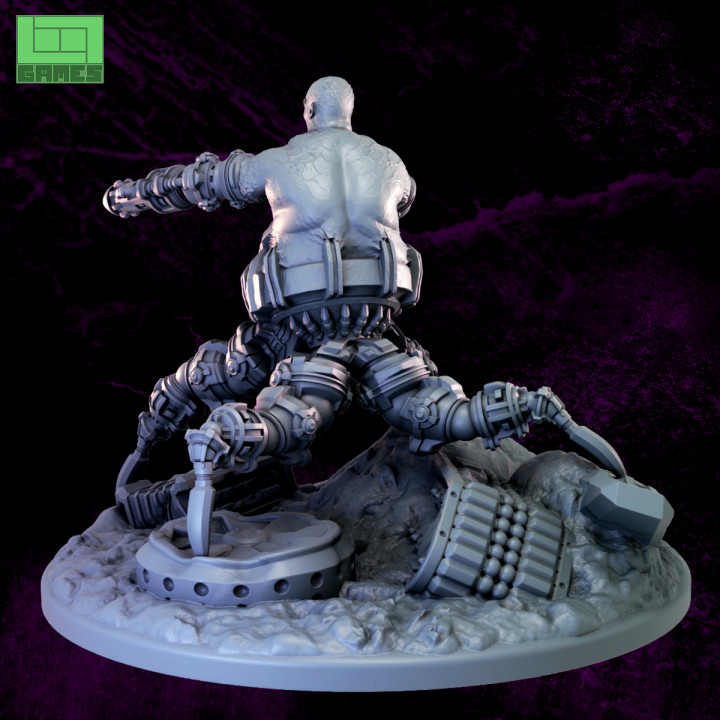 3D Printable Ganger with Mech-spider legs by LOOTgames