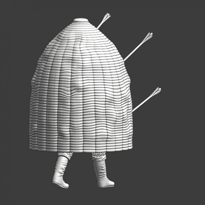 3D Printable Medieval personal wicker protection by Northern Crusades ...