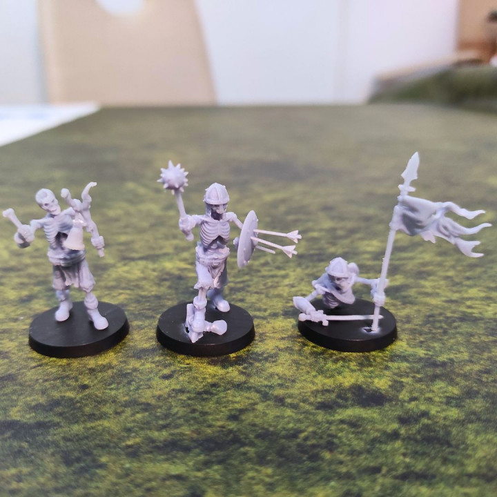 3D Printable Tons of Skeletons: Equipped Skeletons Command Group by Apache-Studio