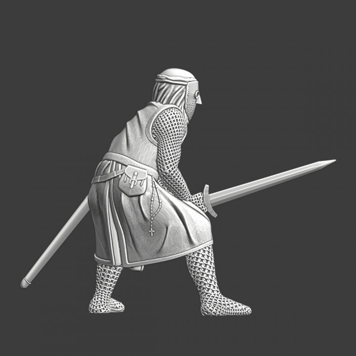3D Printable Lazarus knight fighting with sword by Northern Crusades ...