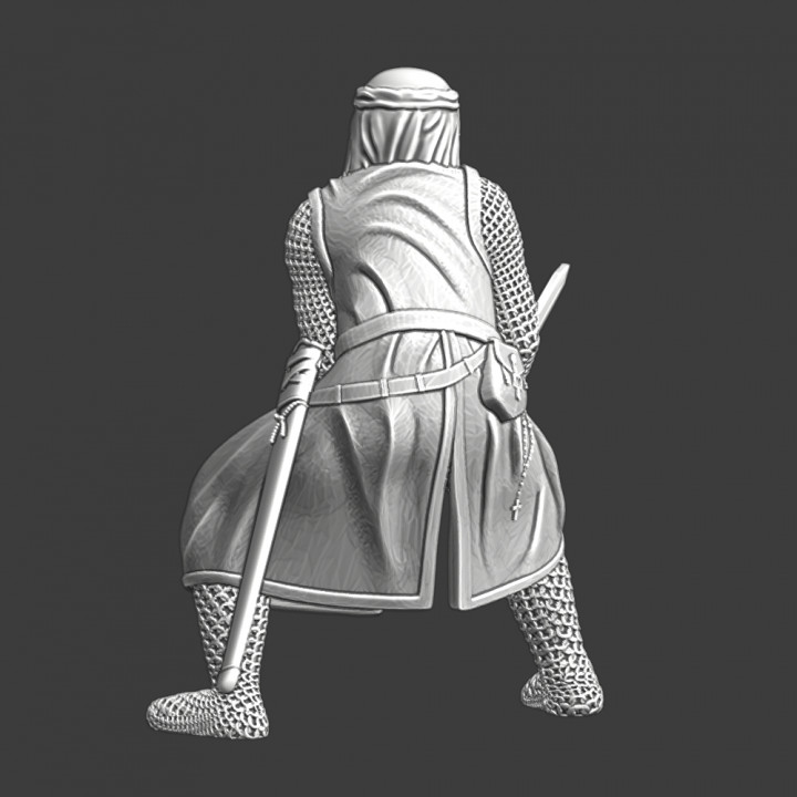 3D Printable Lazarus knight fighting with sword by Northern Crusades ...