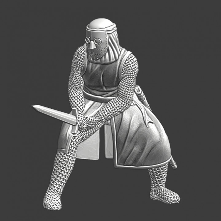 3D Printable Lazarus knight fighting with sword by Northern Crusades ...