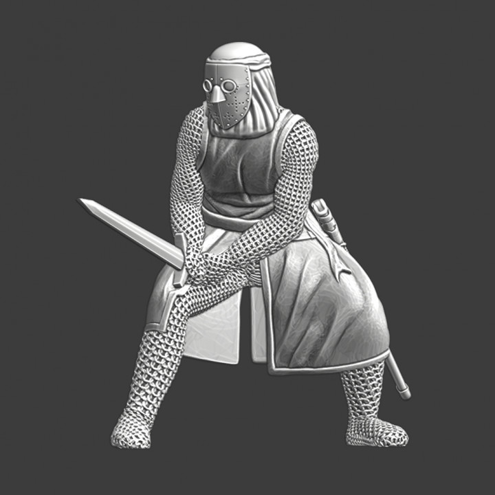 3D Printable Lazarus knight fighting with sword by Northern Crusades ...