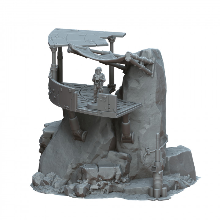 3D Printable Perimeter Guard Post by Multiverse