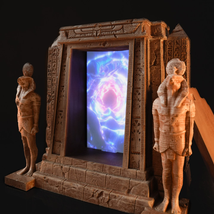 3D Printable Mysterious Portal Phone Holder by Stlflix