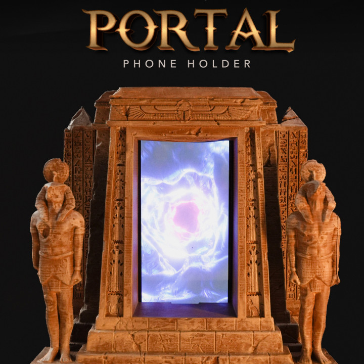 3D Printable Mysterious Portal Phone Holder by Stlflix