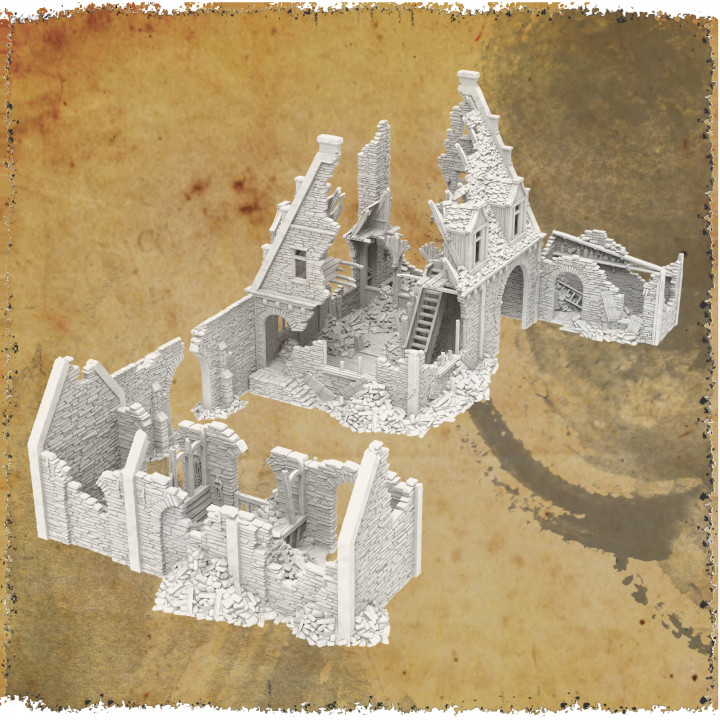 3D Printable Grimdale - Roadside Inn by 3Dlayeredscenery