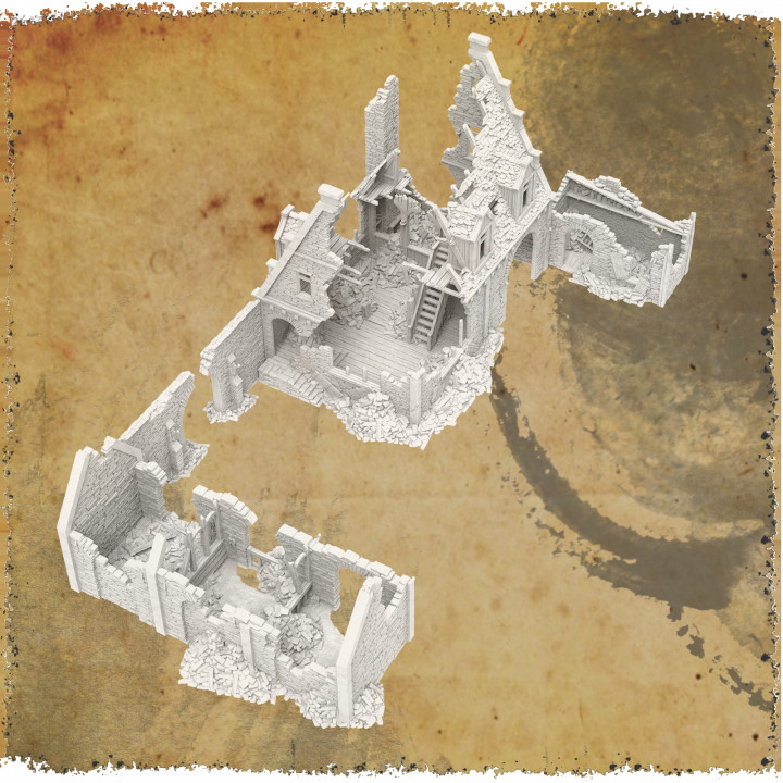 3D Printable Grimdale - Roadside Inn by 3Dlayeredscenery