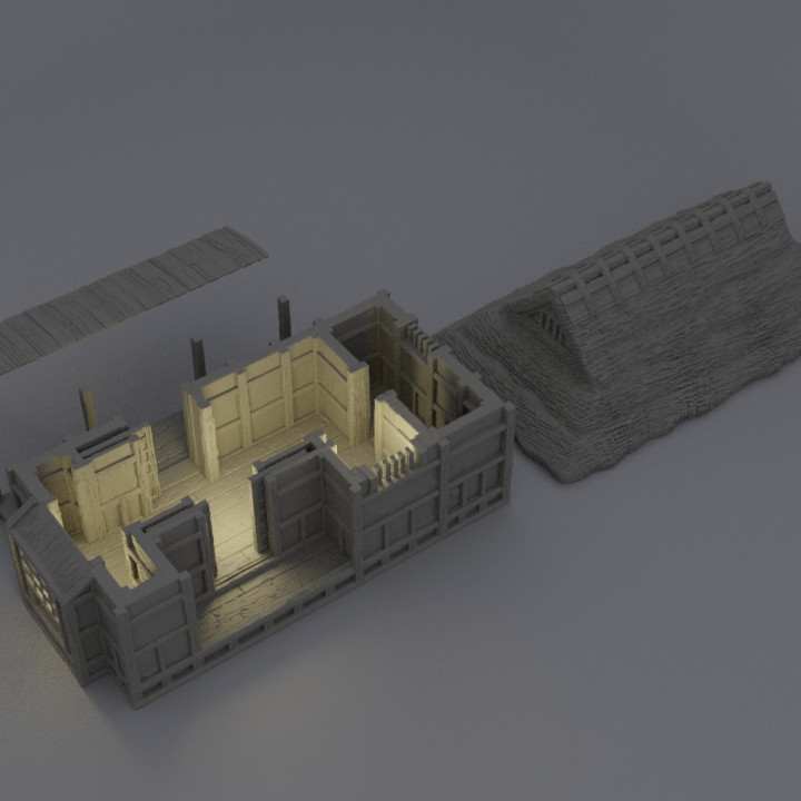 3D Printable Samurai Cottage - Tabletop Terrain - 28 MM by MiniatureLand