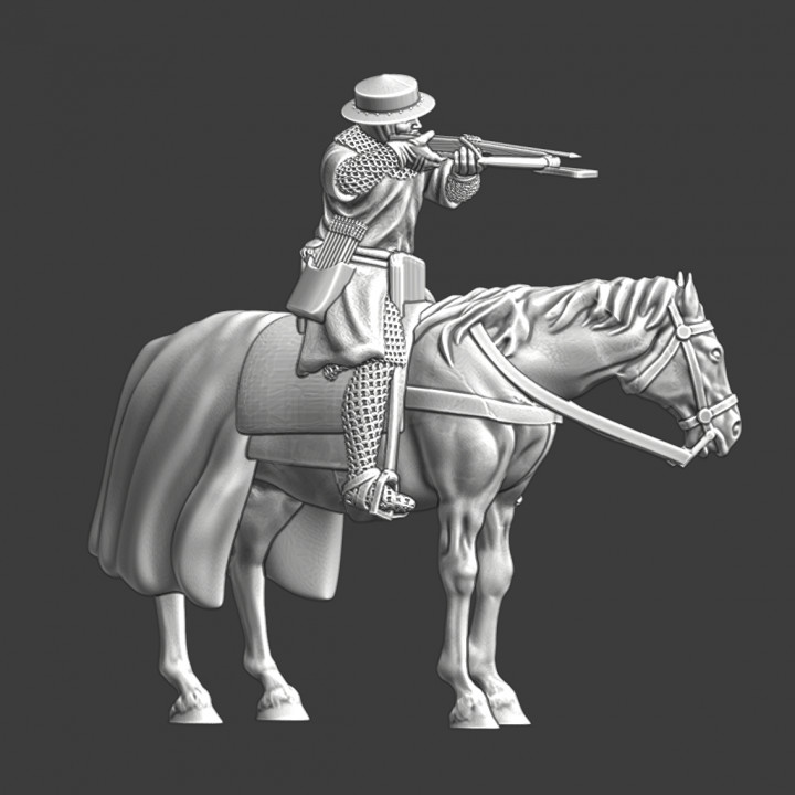 3D Printable Medieval mounted crossbowman by Northern Crusades Miniatures