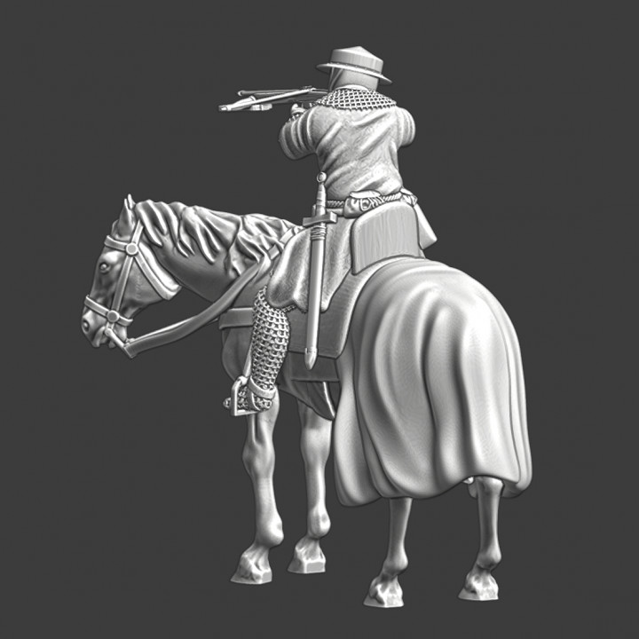 3D Printable Medieval mounted crossbowman by Northern Crusades Miniatures