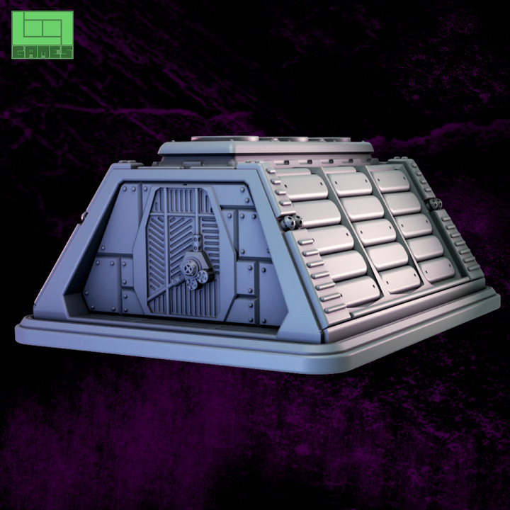 3D Printable Large Fortified Bunker by LOOTgames