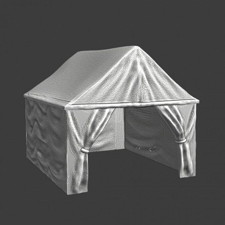 3D Printable Medieval command tent by Northern Crusades Miniatures