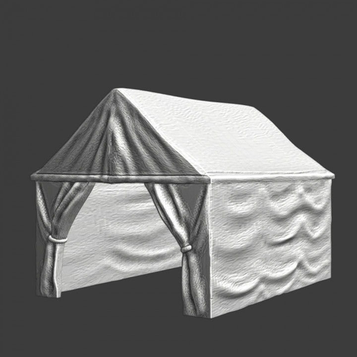 3D Printable Medieval command tent by Northern Crusades Miniatures