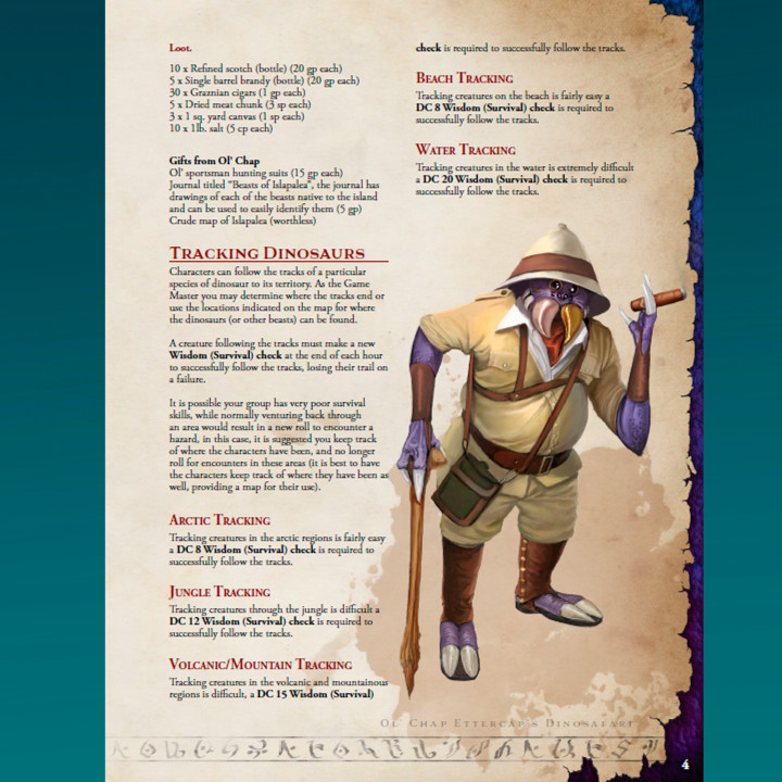 3D Printable Ol' Chap Ettercap's Dinosafari by Dillon Olney