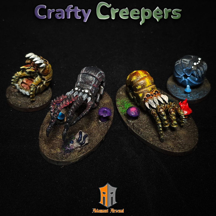 3D Printable Creeper Insects - Crafty Creepers by Adamant Arsenal