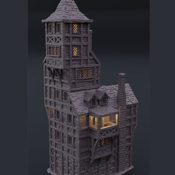 3D Printable Medieval Long Building - Tabletop Terrain - 28 MM by ...