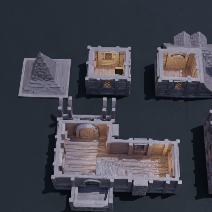 3D Printable Medieval Long Building - Tabletop Terrain - 28 MM by ...