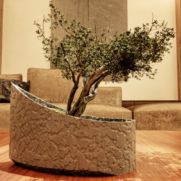 3D Printable Water Drop Bonsai Planter by Lazy Bear