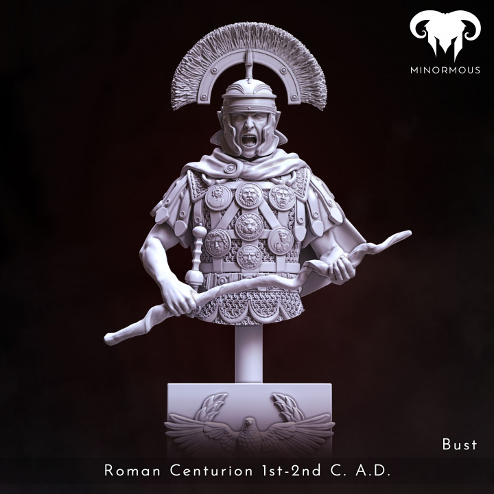 3D Printable Bust - Roman Centurion 1st-2nd C. A.D. Discipline and ...